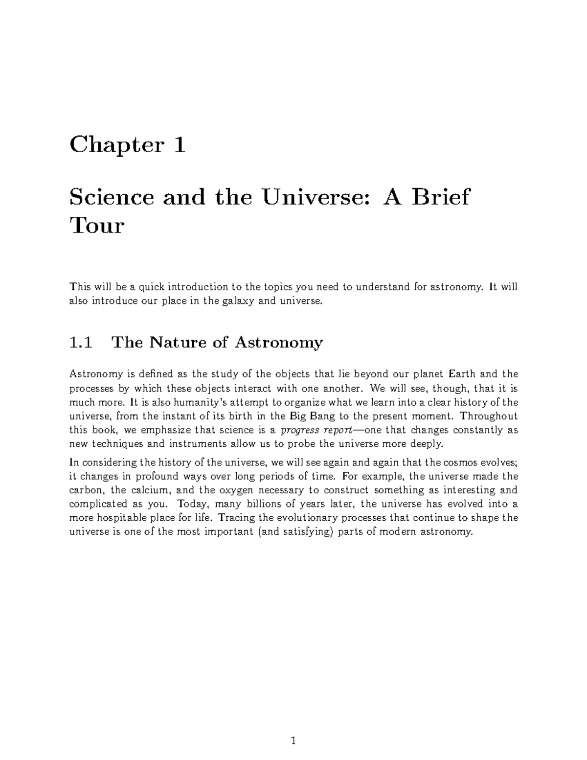 Astronomy 101: Chapter 1 - Understanding Science and the Universe - Studocu