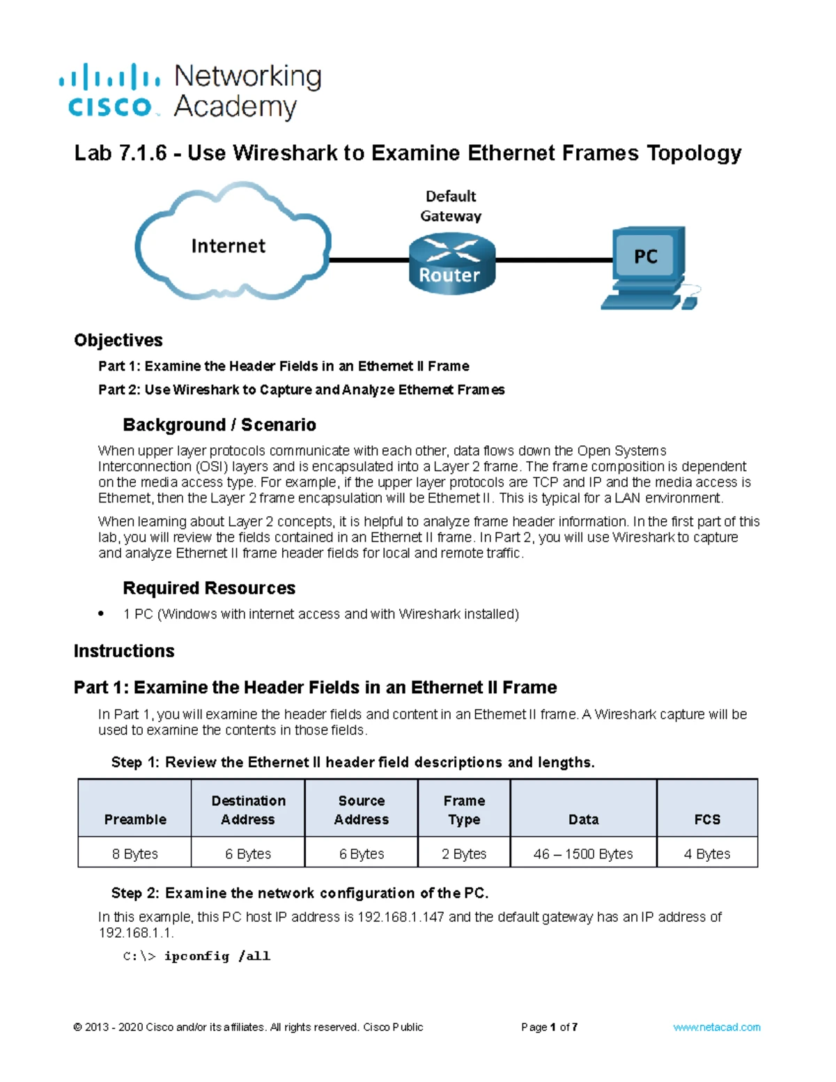 1548 Lab Observe Dns Resolution Objectives Part 1 Observe The Dns Conversion Of A Url To