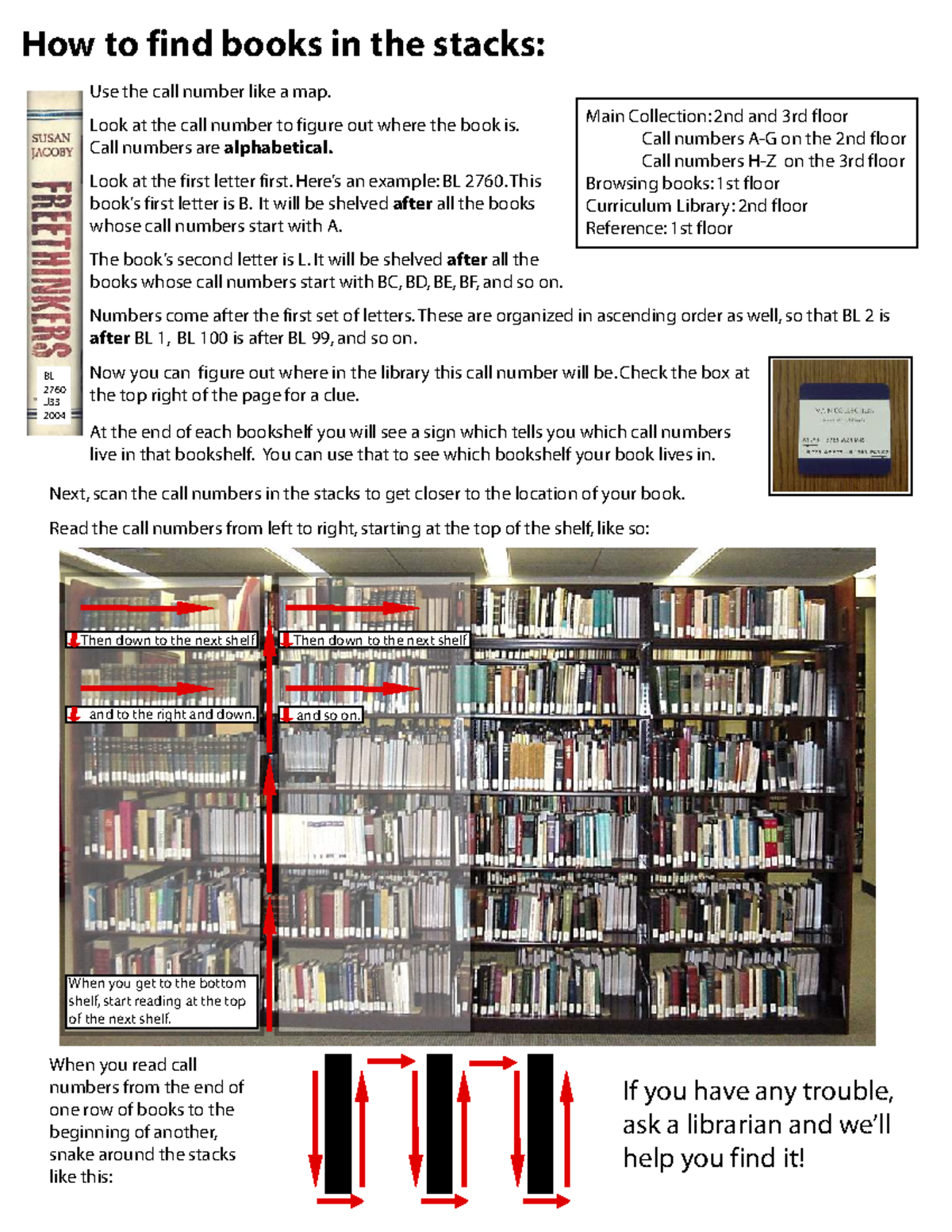 Finding Books in the Stacks: Using Call Numbers as a Guide - Studocu