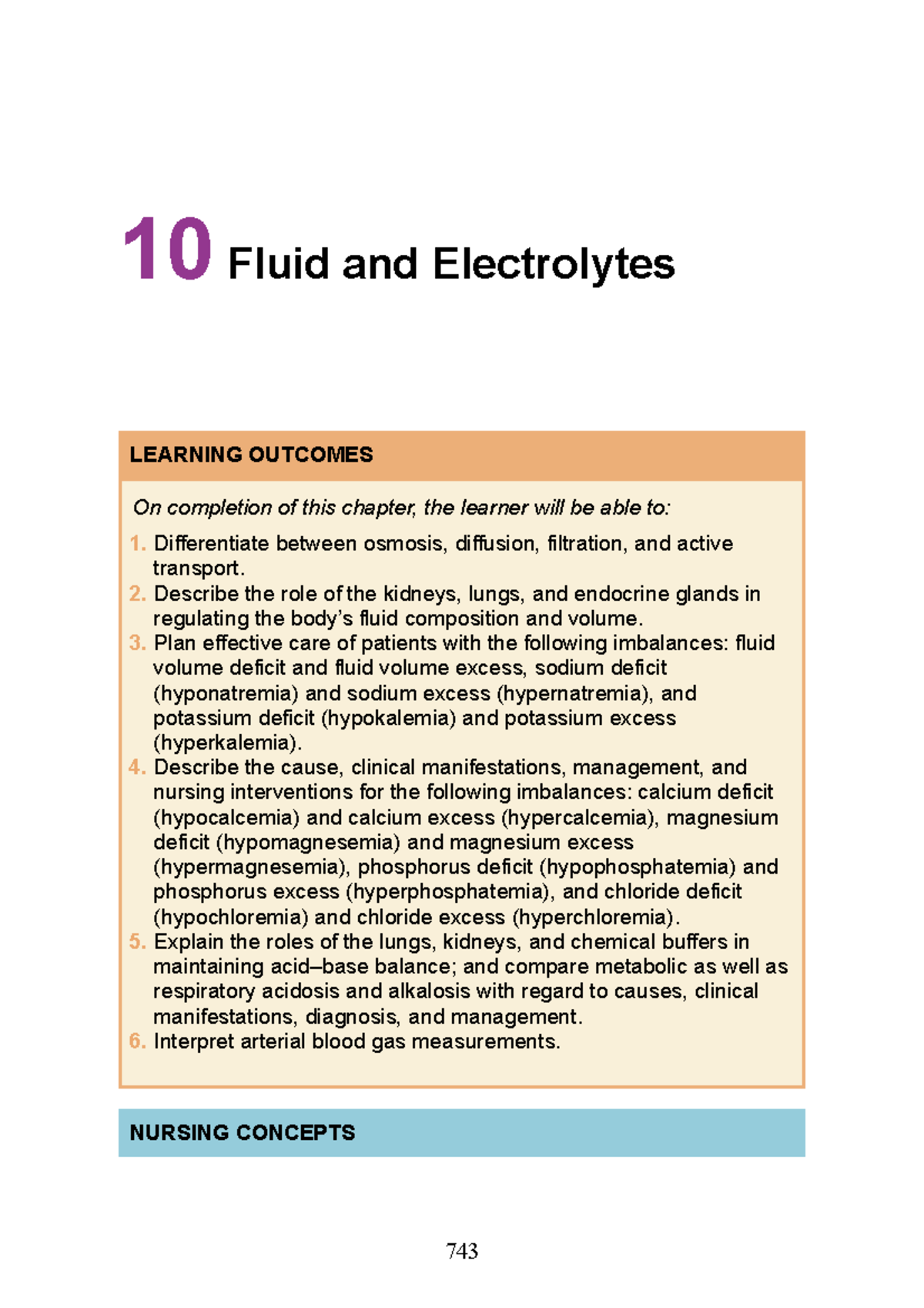Fluid and Electrolytes: Key Concepts and Nursing Implications - Studocu