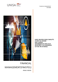 FIN3701 - Unisa - Financial Management - Studocu