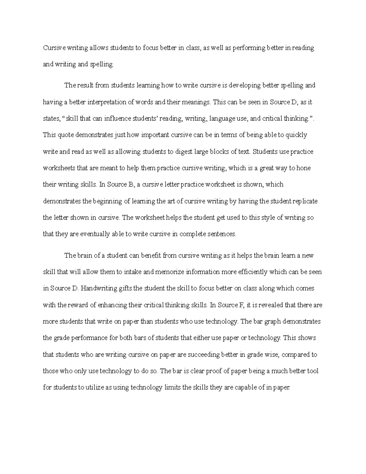 Cursive Writing Benefits: Enhancing Focus & Skills in Class - Studocu