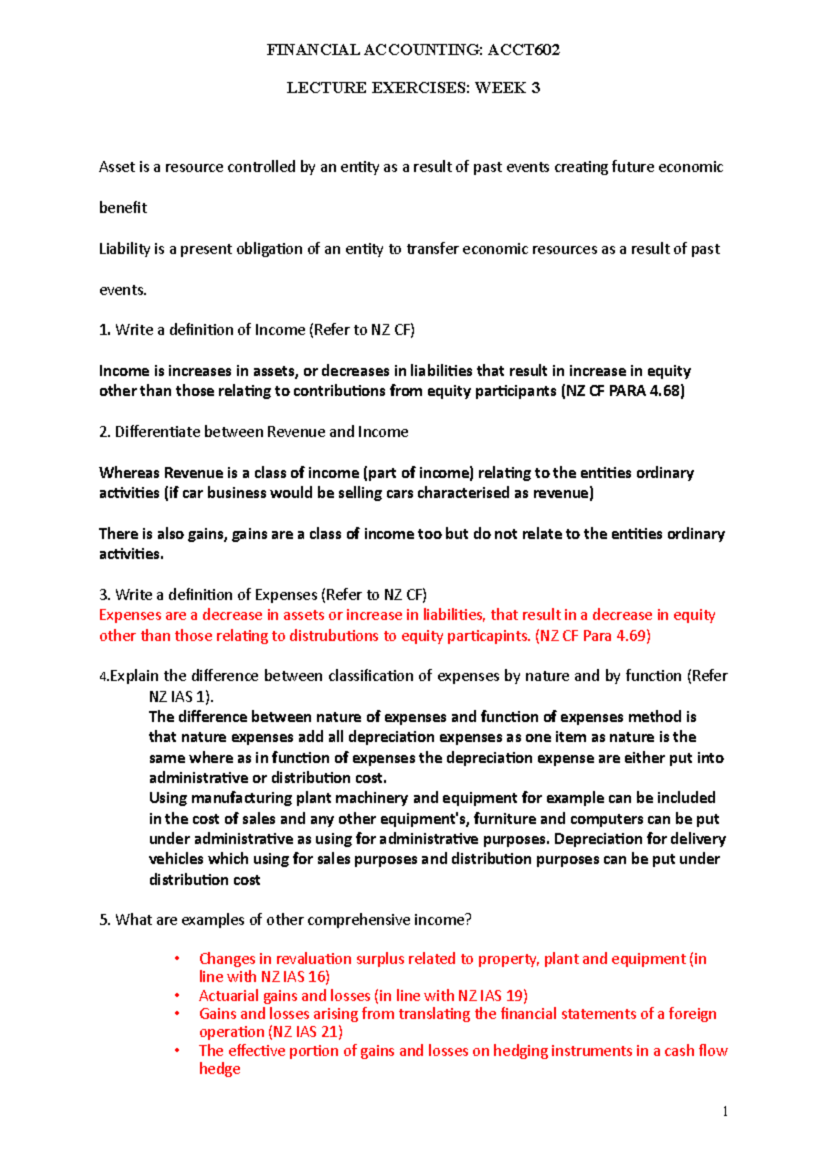 Week 3 Lecture Exercises - FINANCIAL ACCOUNTING: ACCT LECTURE EXERCISES ...