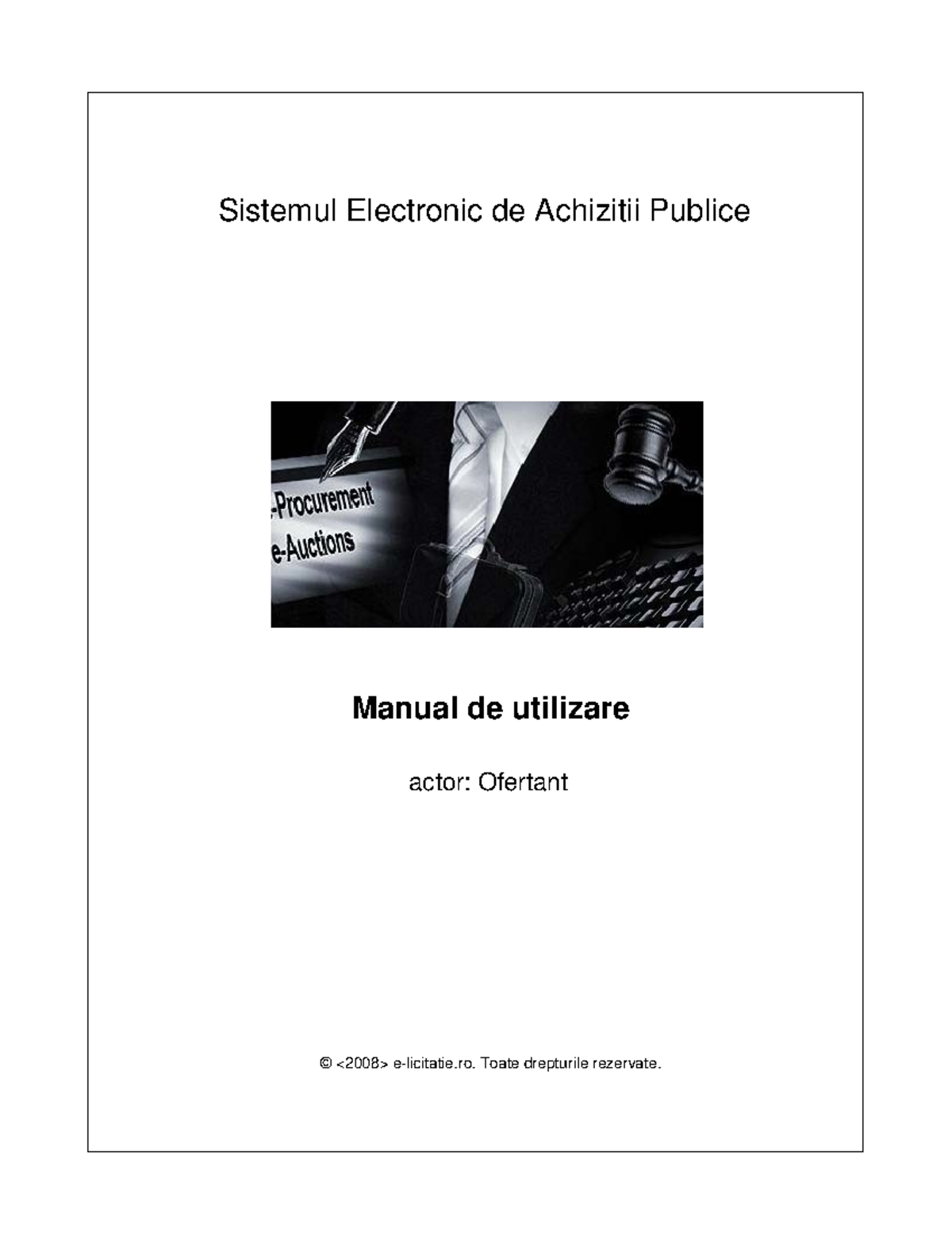 SEAP - Manual de Utilizare pentru Ofertanți în Achiziții Publice - Studocu
