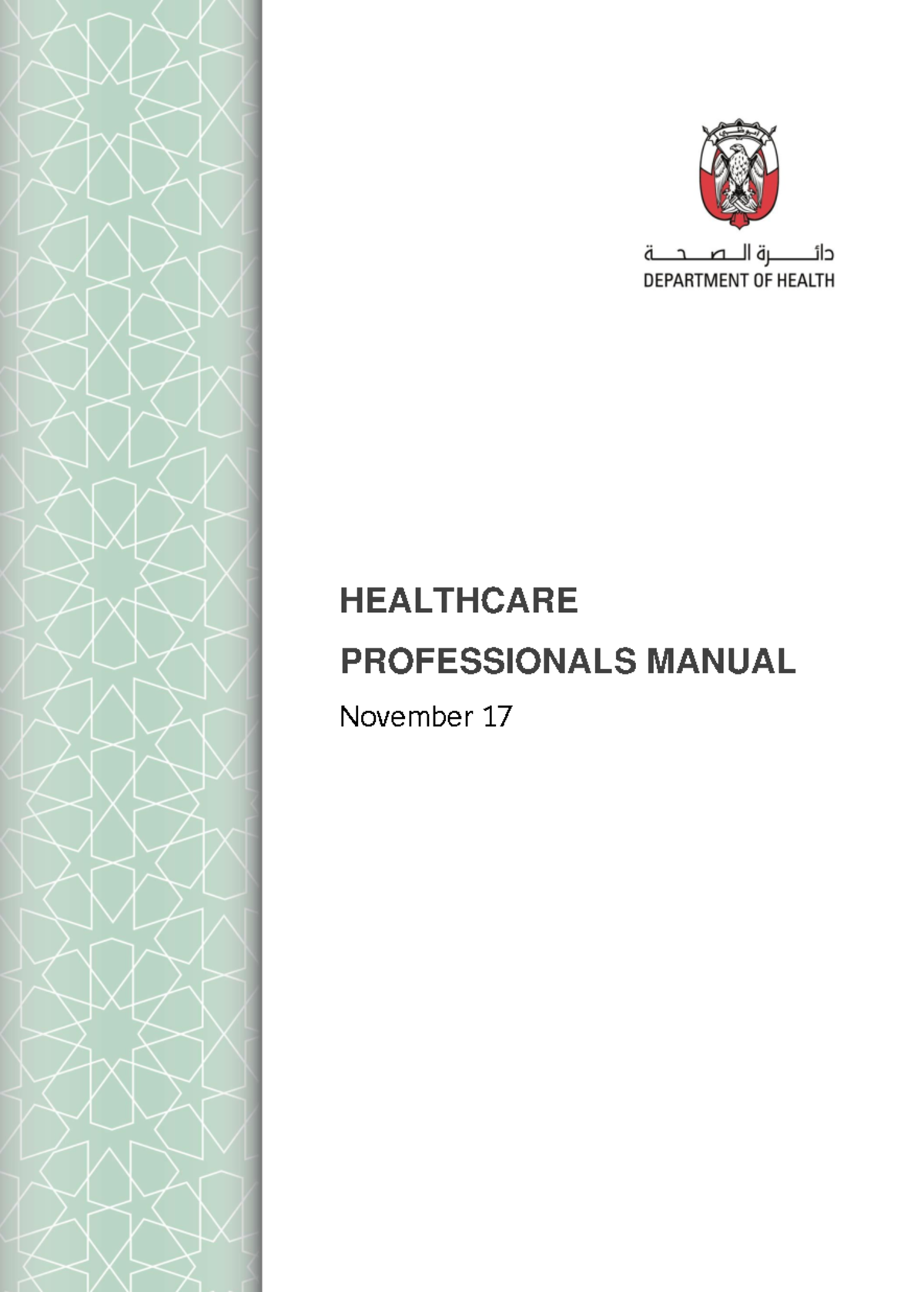 DOH Licensing and Professional Standards Manual for Healthcare Prof ...