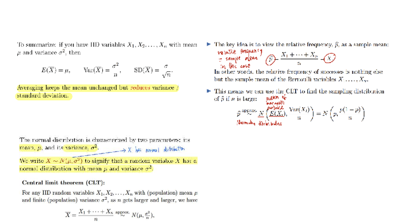 ISOM2500 Cheat Sheet: Population Proportions & Normal Distribution ...
