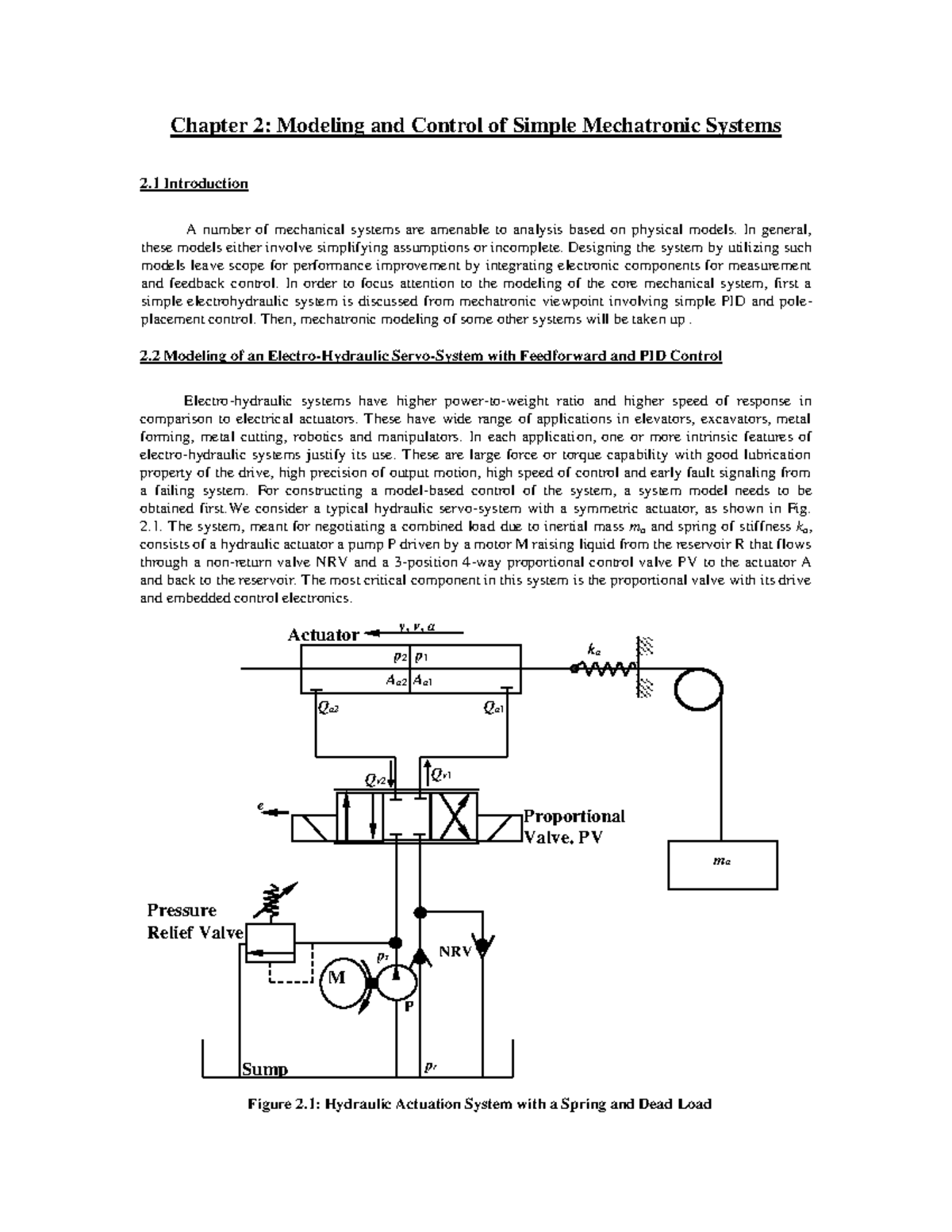 Modeling and Control of Simple Mechatronic Systems - In general, these ...