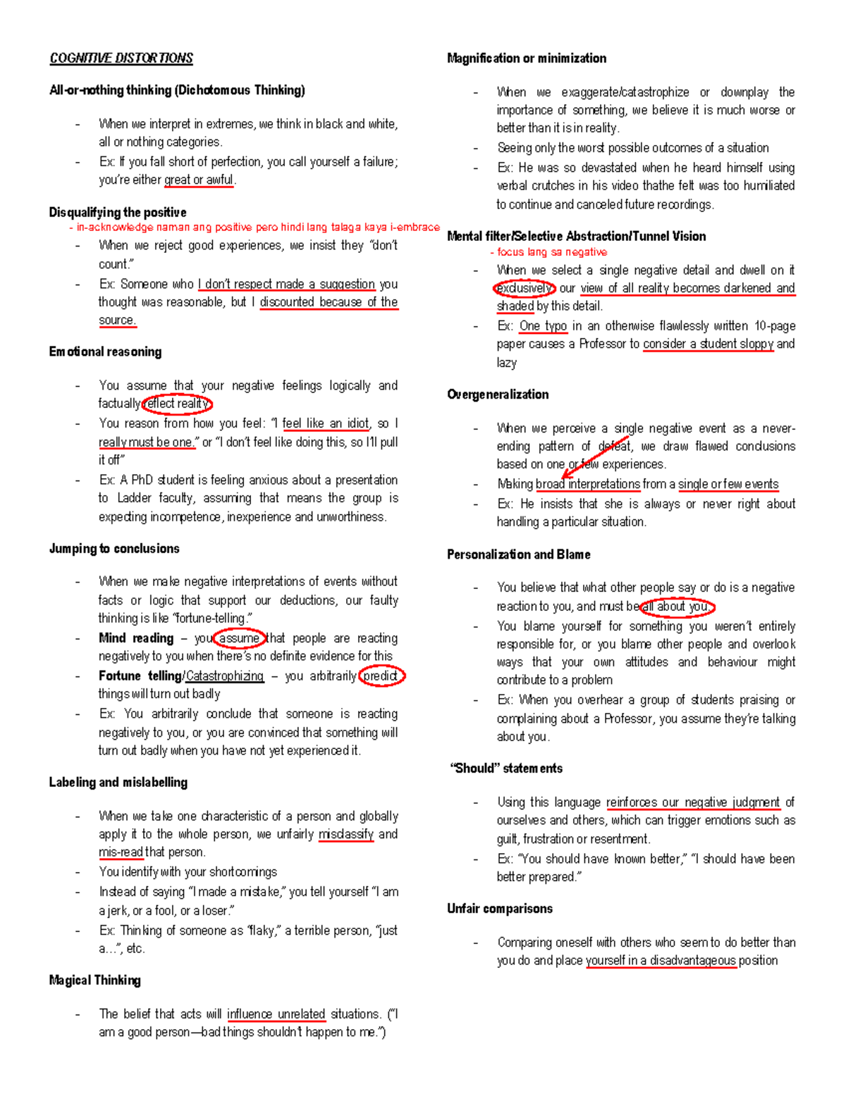 Cognitive Distortions: Understanding Common Thought Errors in ...
