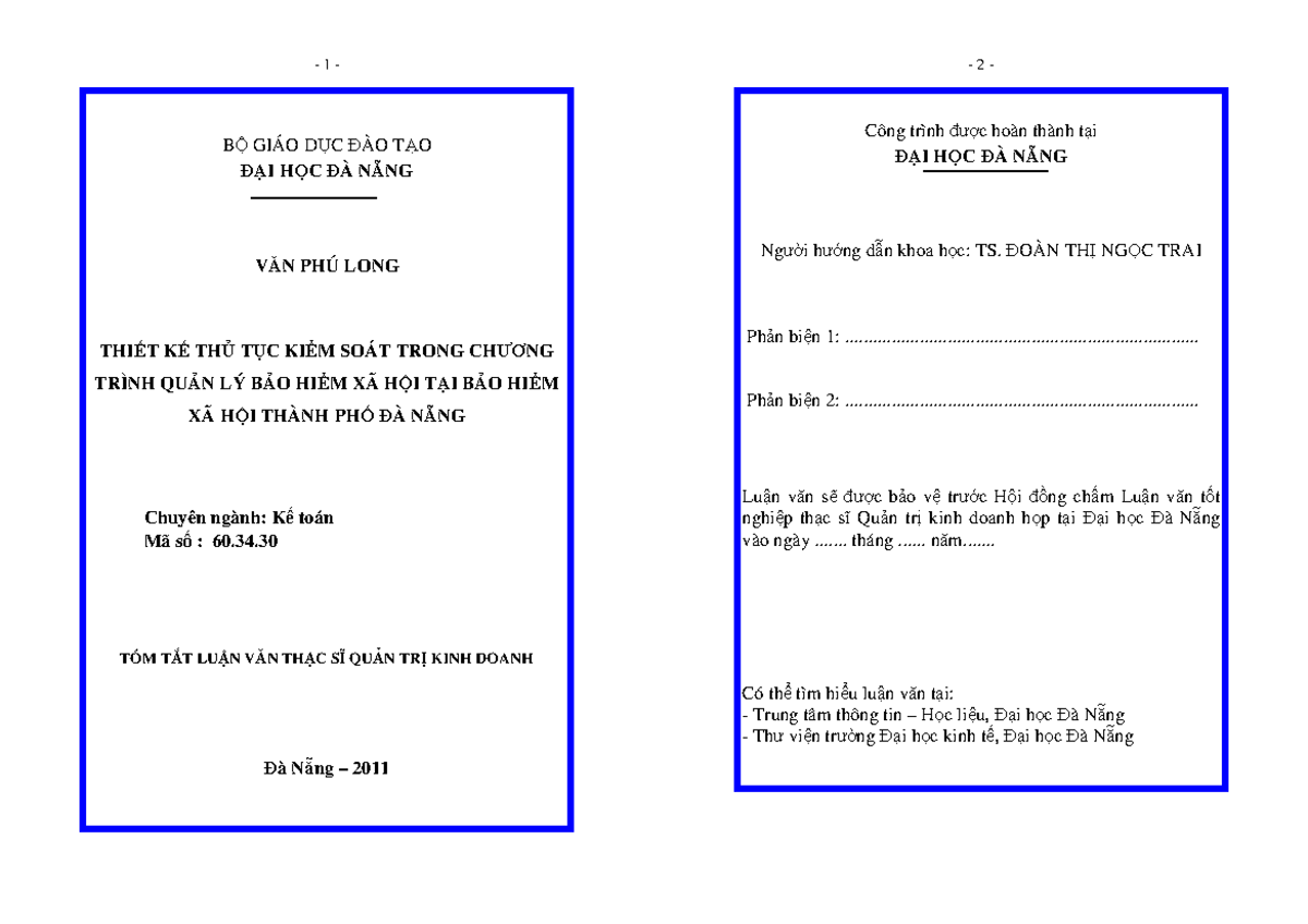 Tailieuxanh tomtat 36 5019 - B GIÁO D C ĐÀO T O Đ I H C ĐÀ N NG VĂN PHÚ LONG THI T K TH T C KI M ...