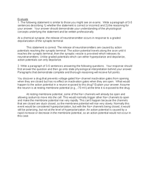 [Solved] Verify Activity 1 1 Draw an action potential recorded in a - Fundamentals of Biology ...