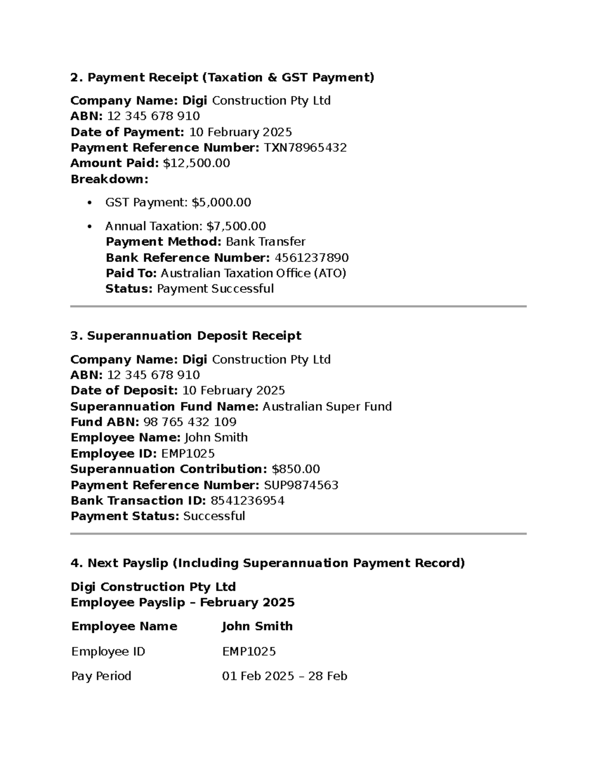 Payment slips - sssssssssss - 2. Payment Receipt (Taxation & GST ...