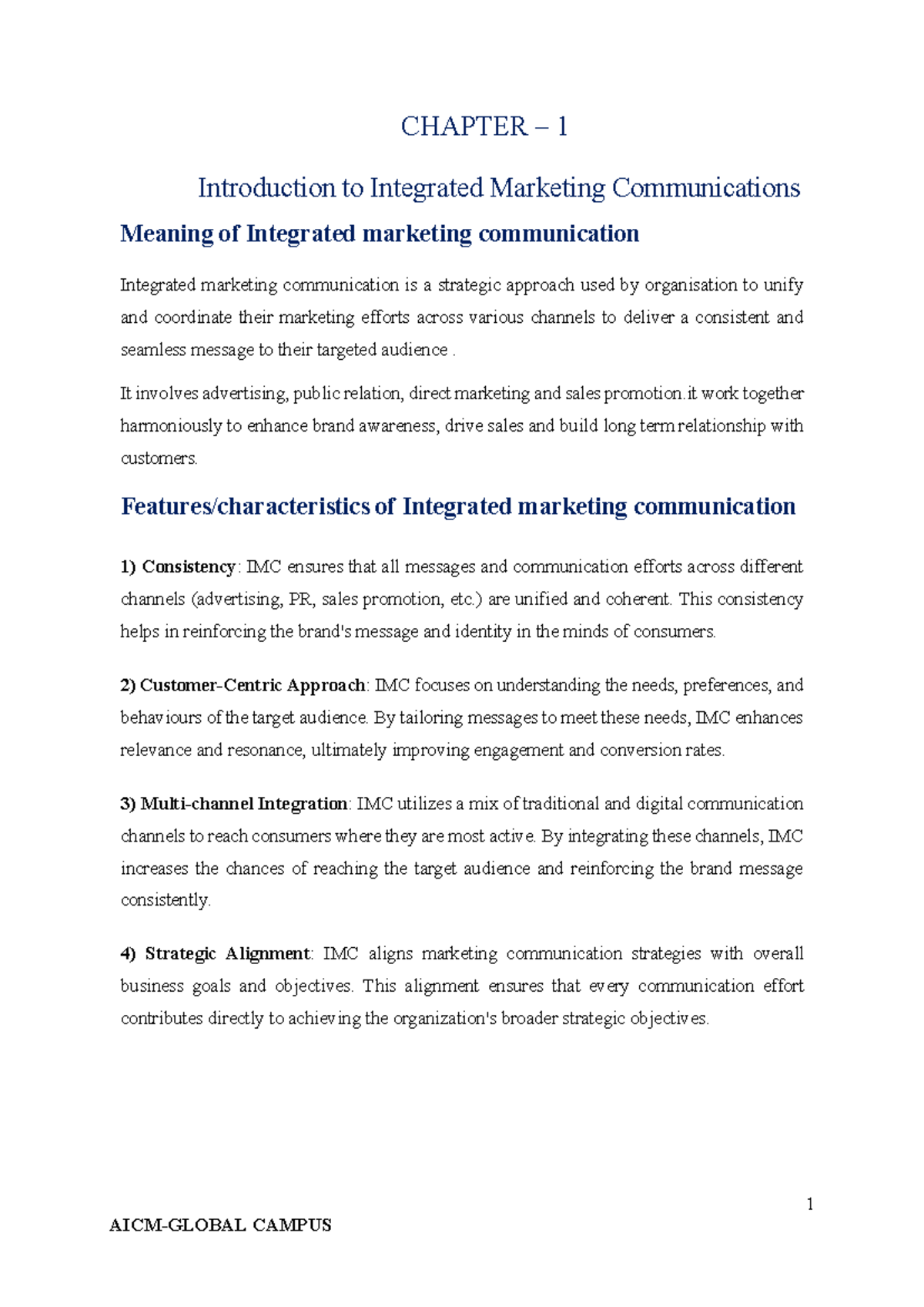 AMM 2026 Chapter 1: Introduction to Integrated Marketing Communications ...