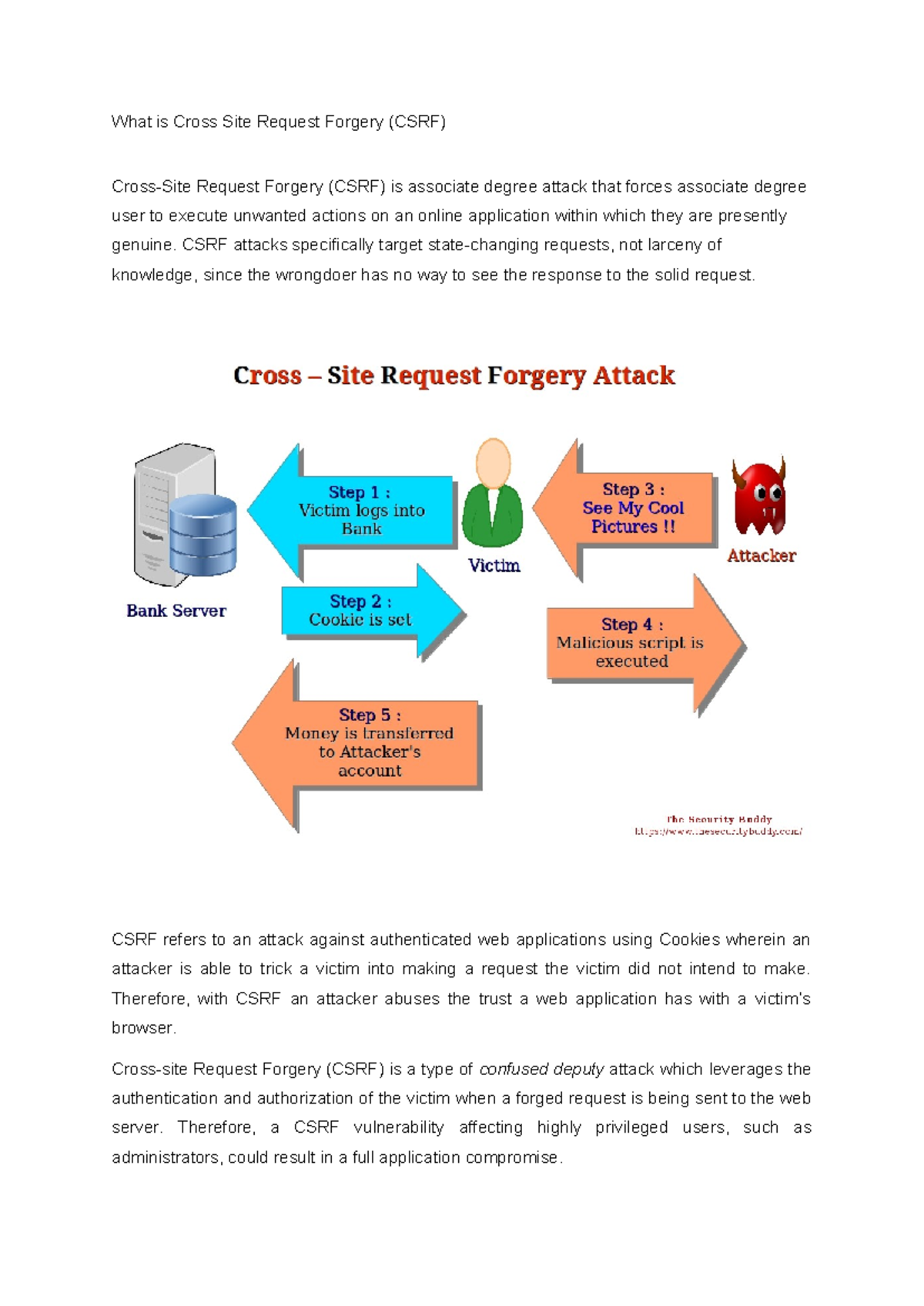 S1 - Understanding Cross Site Request Forgery (CSRF) Attacks and ...