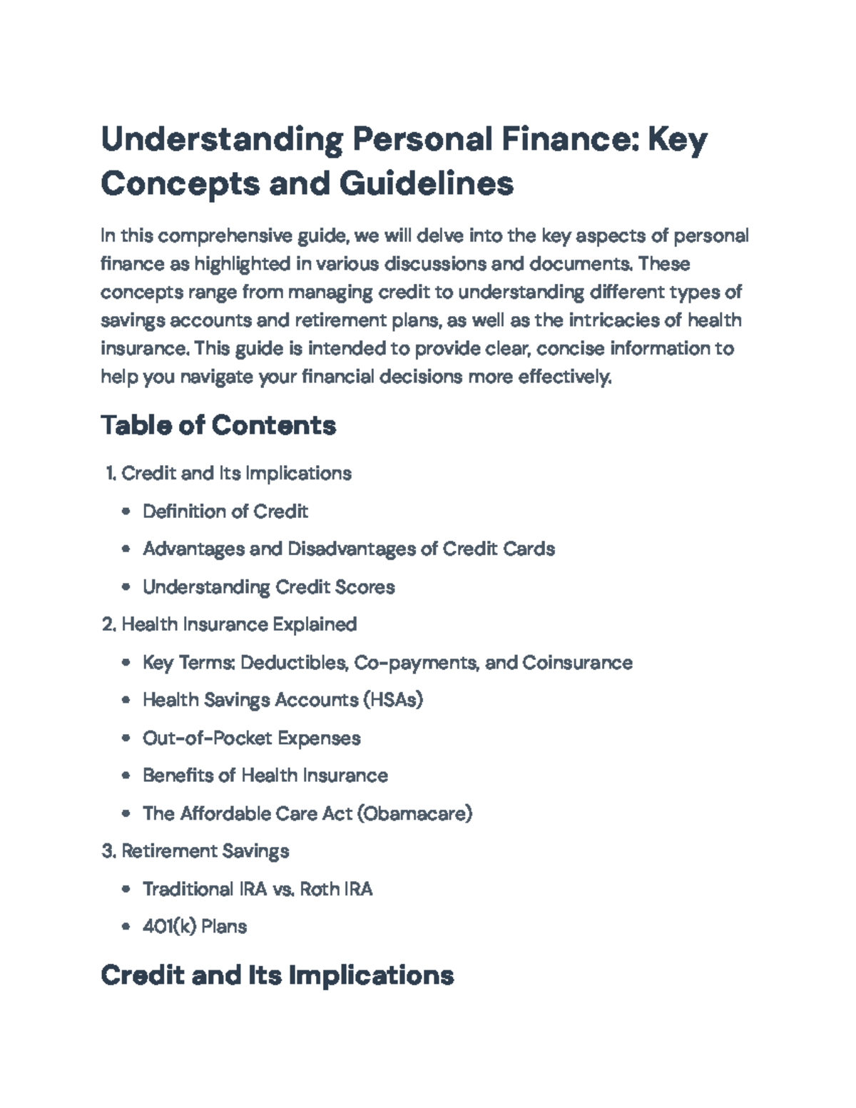 Personal Finance Guide: Key Concepts & Strategies Explained ...