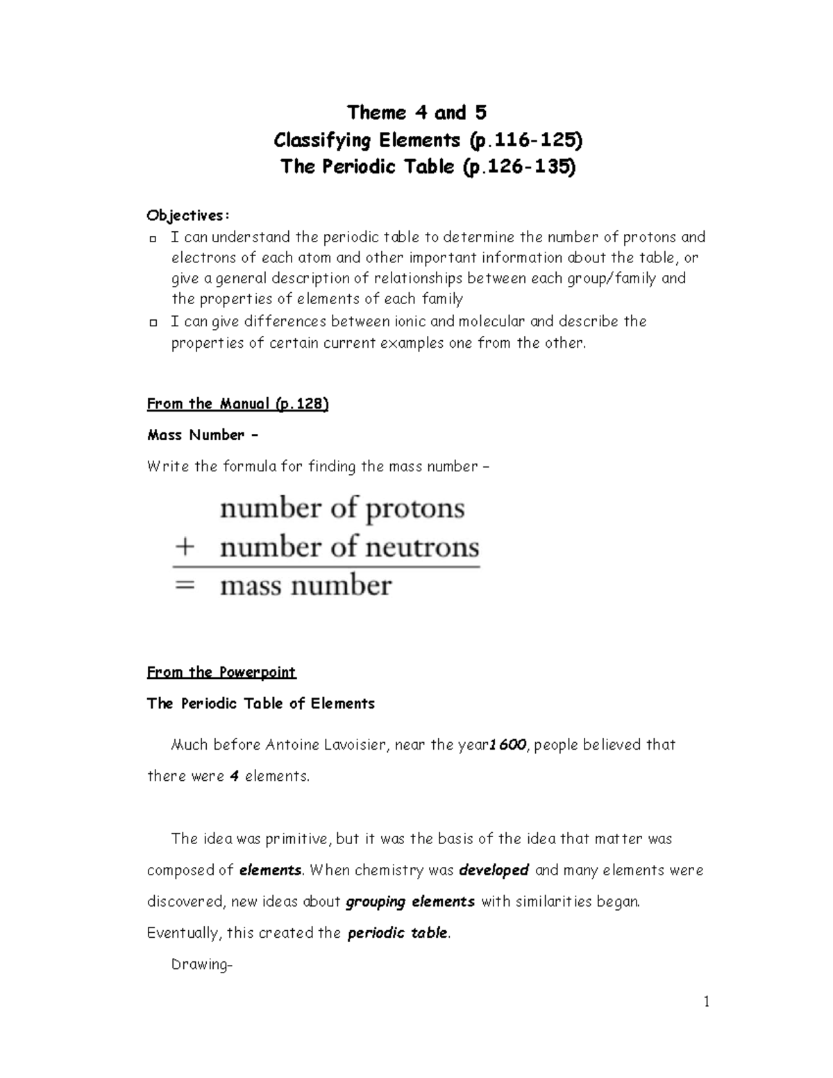 Periodic Table Insights: Classifying Elements (Chem 101) - Studocu