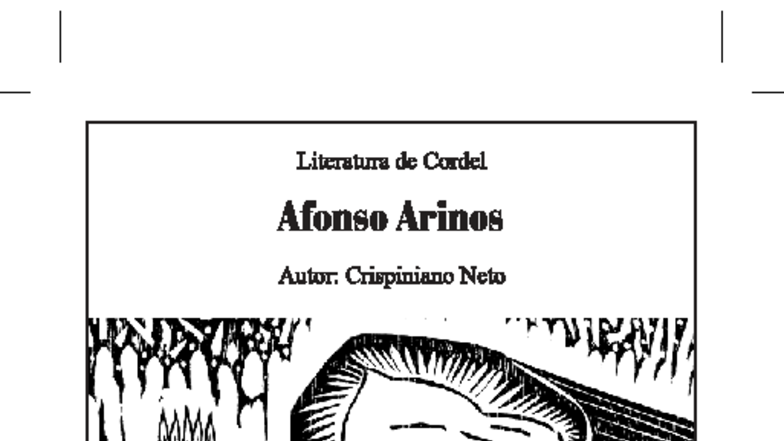 Afonso Arinos: Literatura de Cordel e Legado Político - Studocu