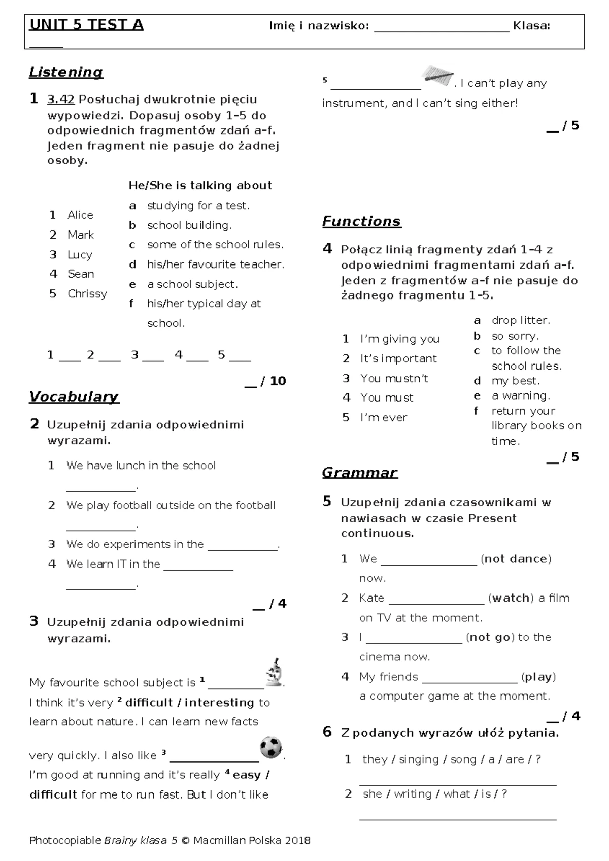 Flash 4 Diagnostic Test - Diagnostic TestDiagnostic Test NAME - Studocu