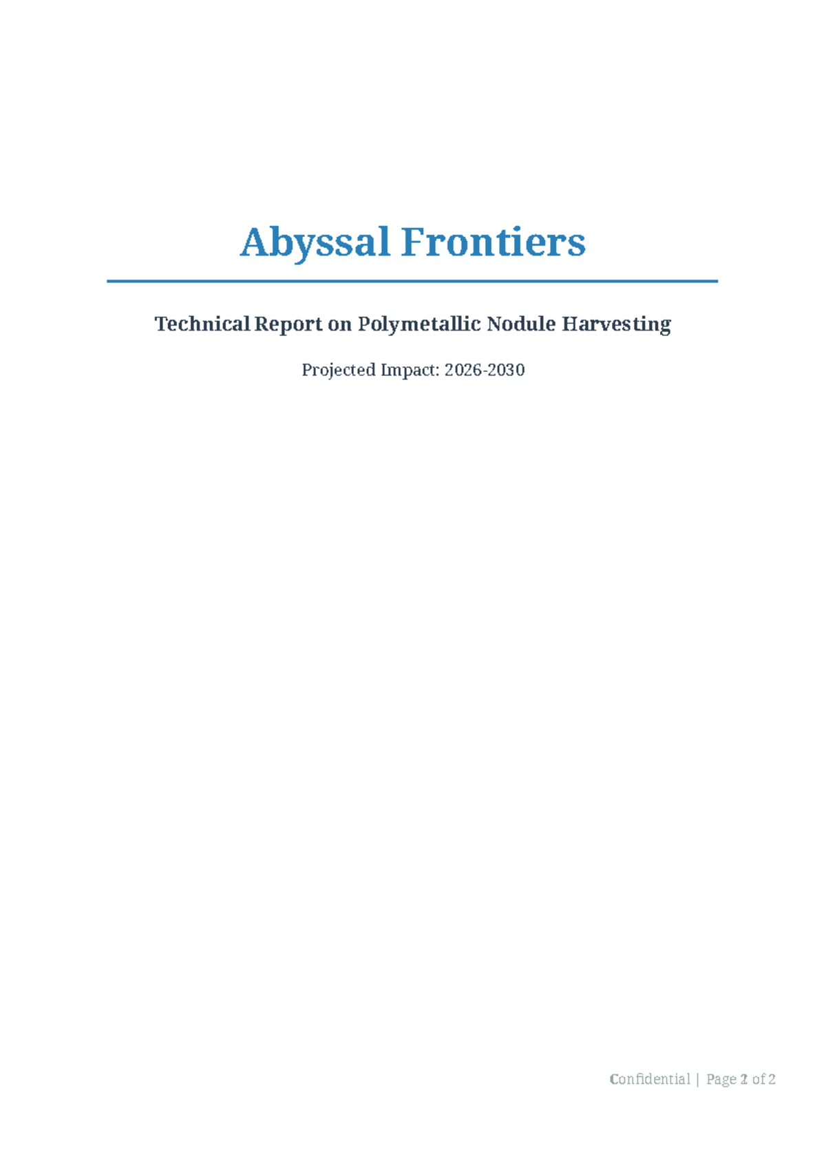 Deep Sea Mineral Exploration: Polymetallic Nodule Harvesting Impact ...