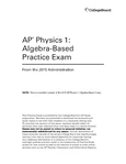 AP PHYSICS 1 Unit 1 Progress Check: FRQ Solutions and Scoring Guide ...