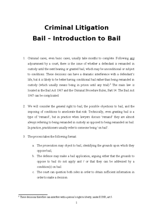5. How to Conduct a Plea in Mitigation - The aims of a plea in ...
