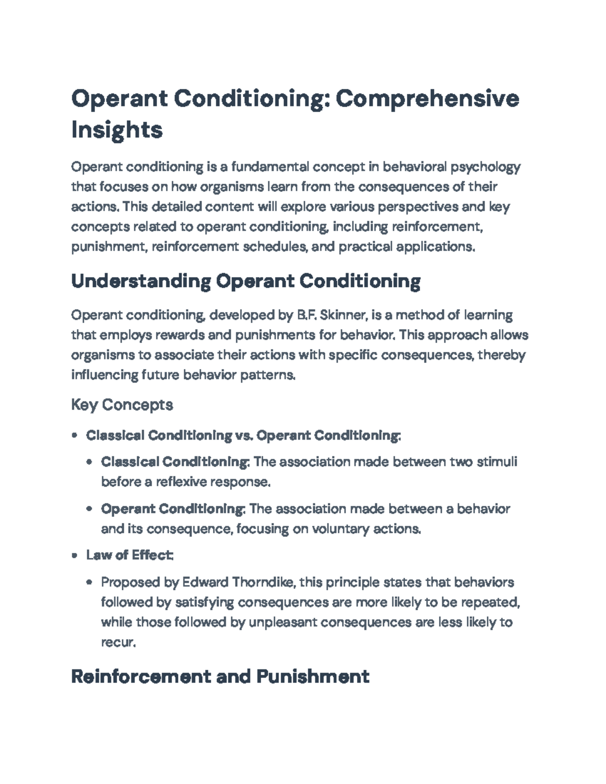 Operant Conditioning (PSY101): Key Concepts, Applications & Techniques ...