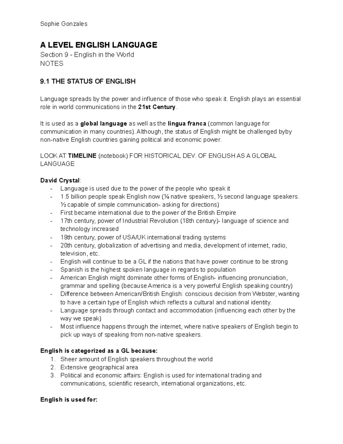 Theories of Language Change - Table - ANALYSIS/EVALUATION OF THEORIES ...