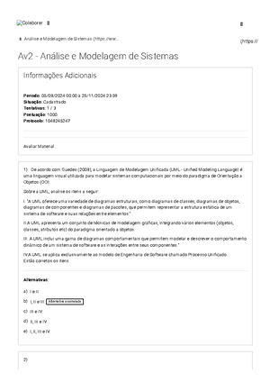 Analise E Desenvolvimento DE Sistema - ANALISE E DESENVOLVIMENTO DE SISTEMA WENDEL DA SILVA ...