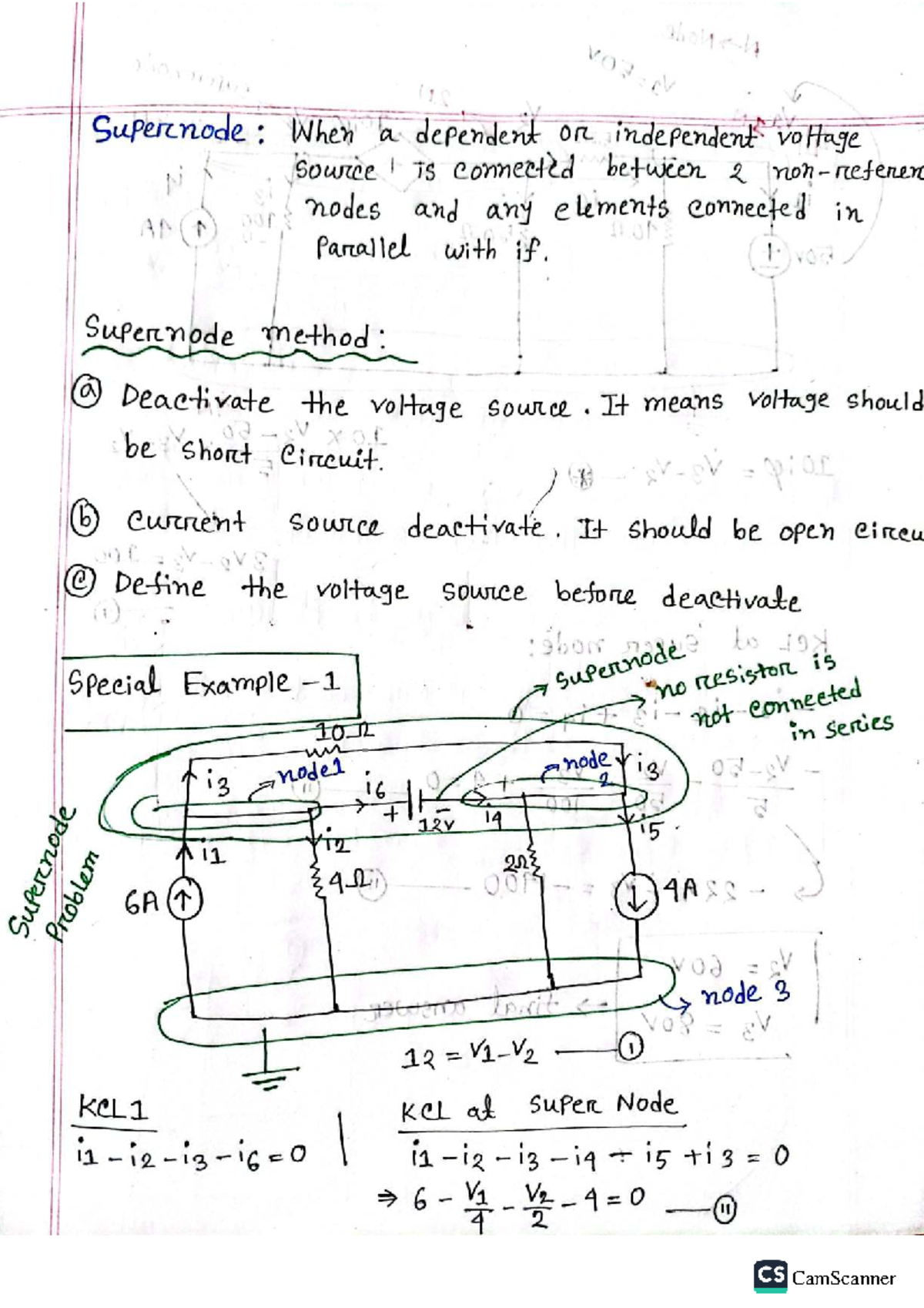 Supernode Analysis In Circuit Theory Doc 20251013 Wa0003 Studocu