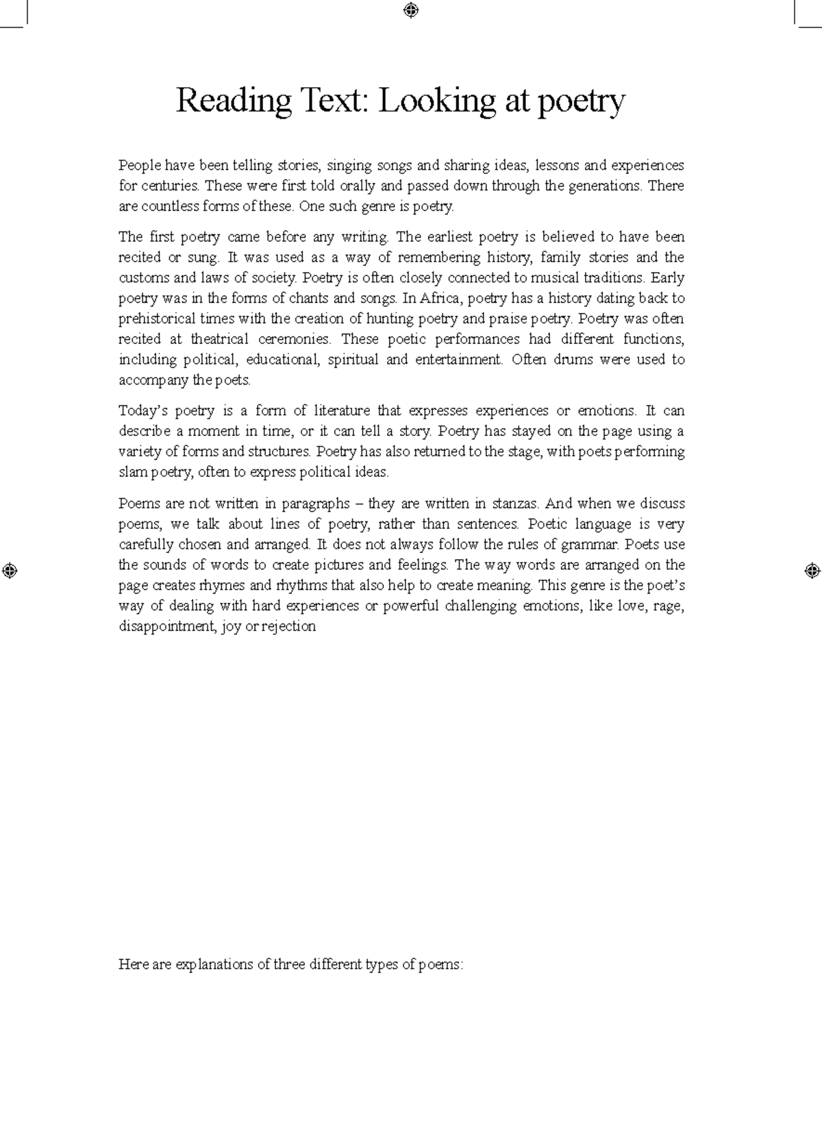 Grade 7 Project: Exploring the Literary Genre of Poetry - Studocu