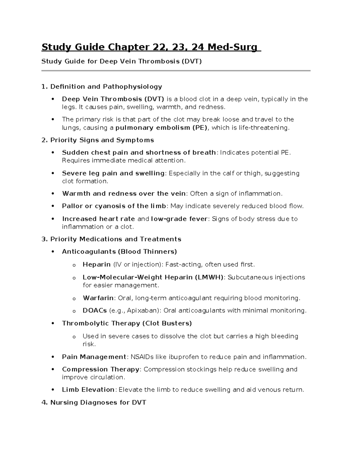Study Guide Med Surg chapter 22 23 24 - Study Guide Chapter 22, 23, 24 ...