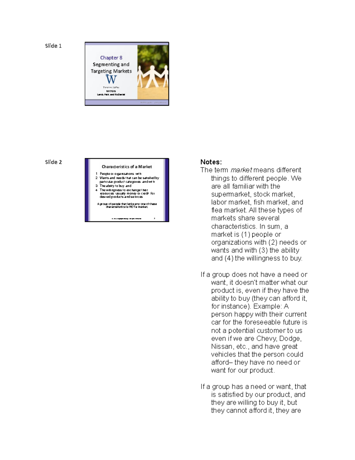 MKTG10 Final Exam Notes: Market Segmentation & Targeting Strategies ...