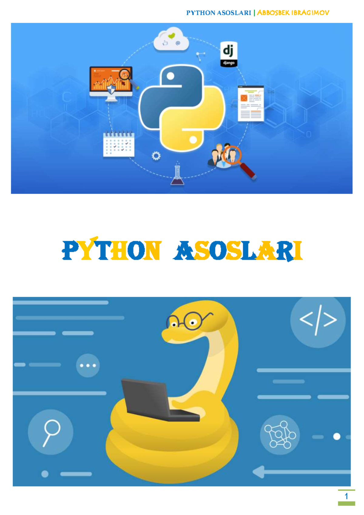 PYTHON ASOSLARI | ABBOSBEK IBRAGIMOV - Dasturlash Tili Sintaksisi va Ma ...