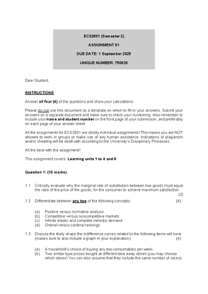 Unisa - University of South Africa - Studocu