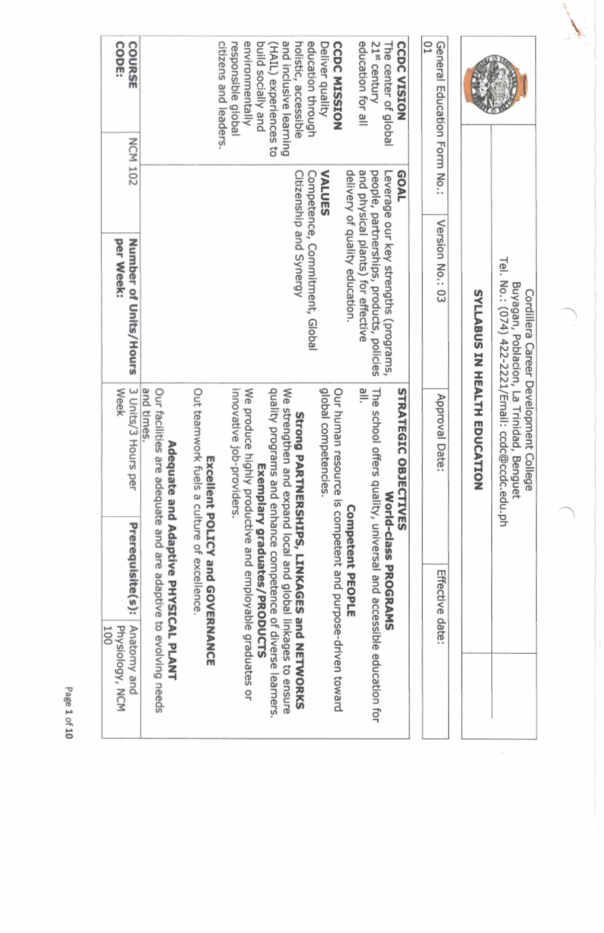 NCM 102 - manual - Nursing - Studocu