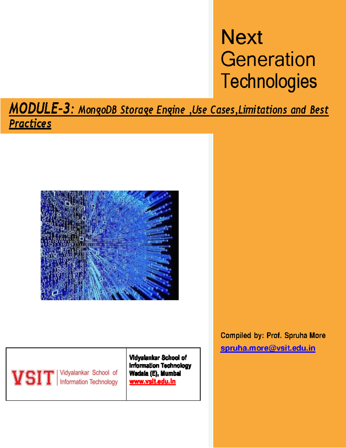NGT UNIT III - NEXT GENERATION TECHNOLOGY - Next Generation ...