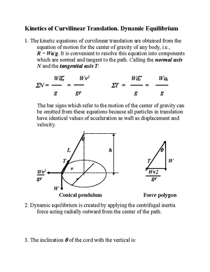 Curvilinear Translation Sample Problems and Solutions - Motion of ...