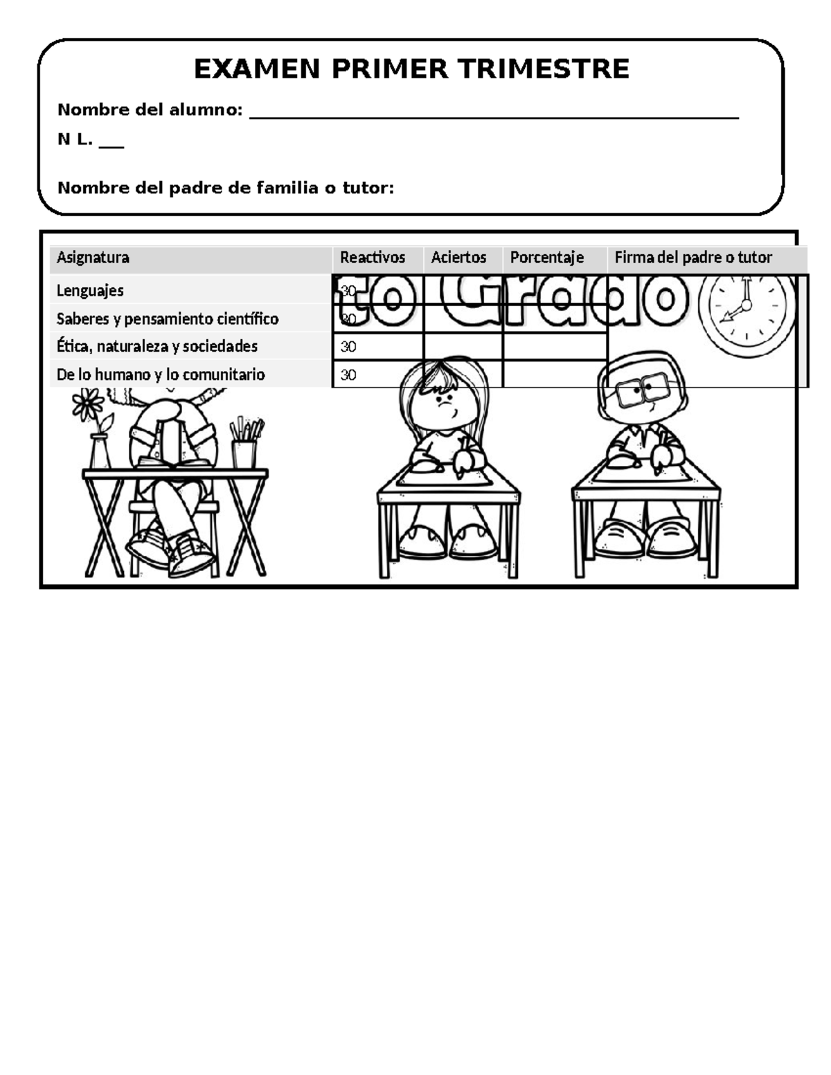 Examen Primer Trimestre - Lenguajes y Saberes Científicos - Studocu
