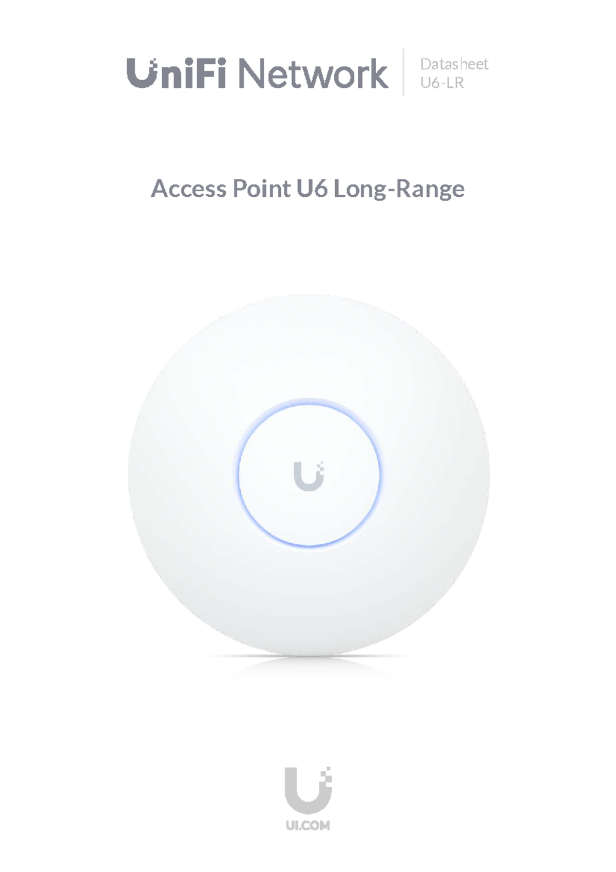 U6-LR Datasheet: Access Point Mechanical Specs & Features - Studocu