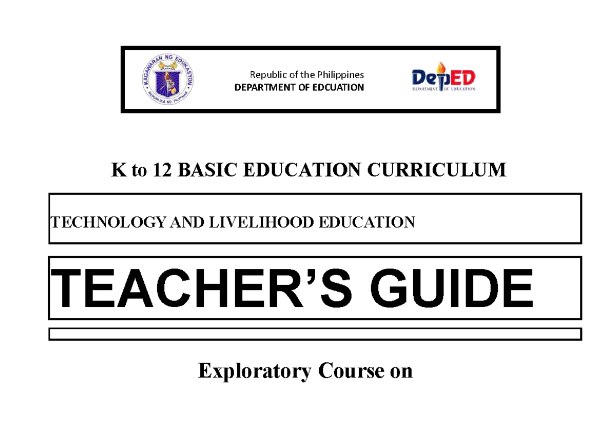 K to 12 TLE: Teacher's Guide for Computer Hardware Servicing - Studocu
