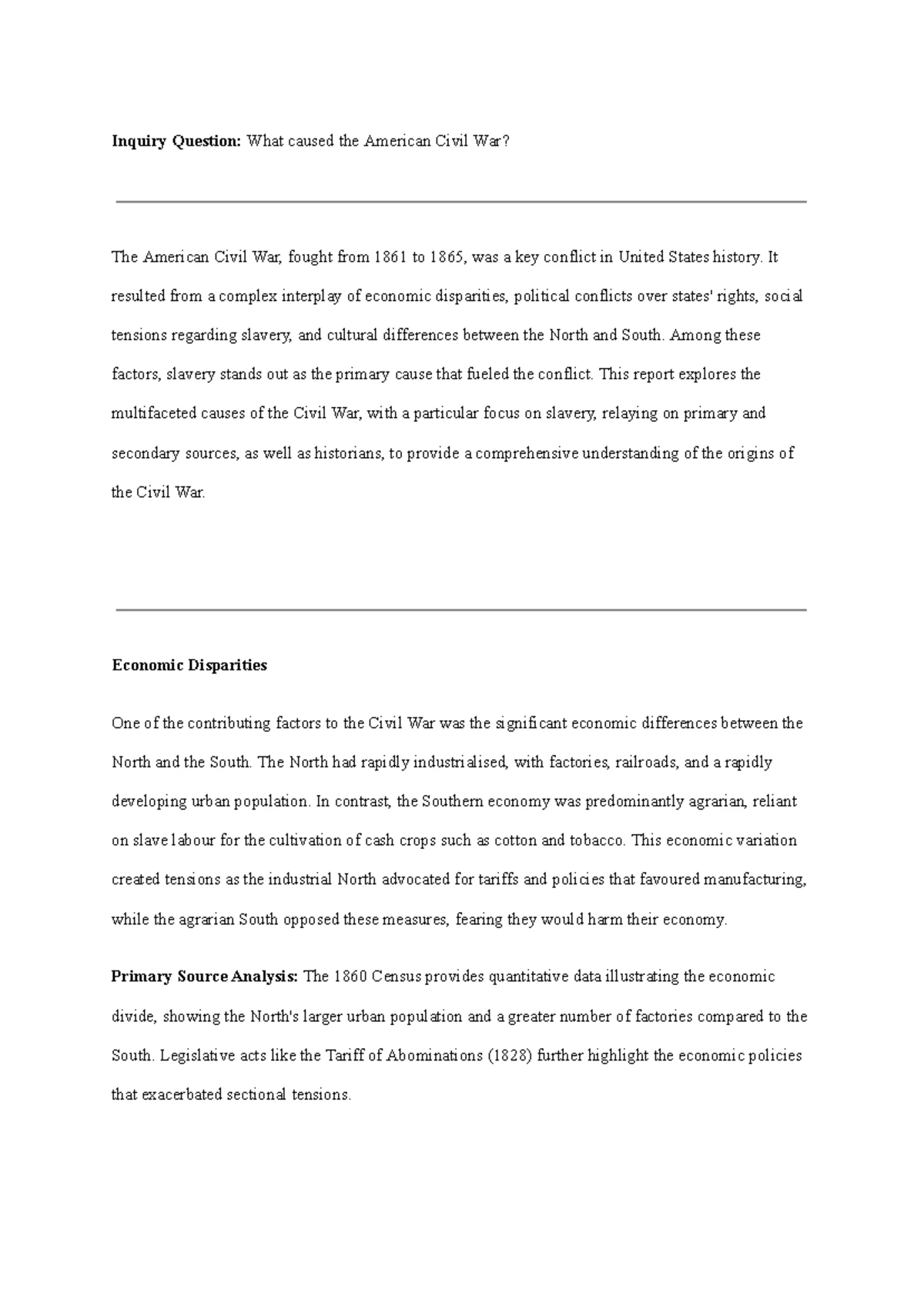 MHS121A IA2 Independant source investigation - Key Inquiry Question How ...