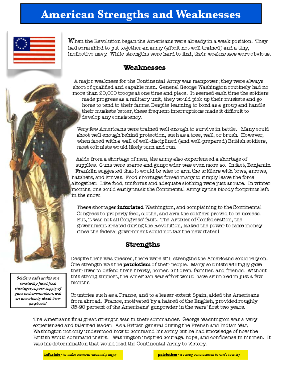 Strengths and Weaknesses of the American Revolution (HIST 101) - Studocu