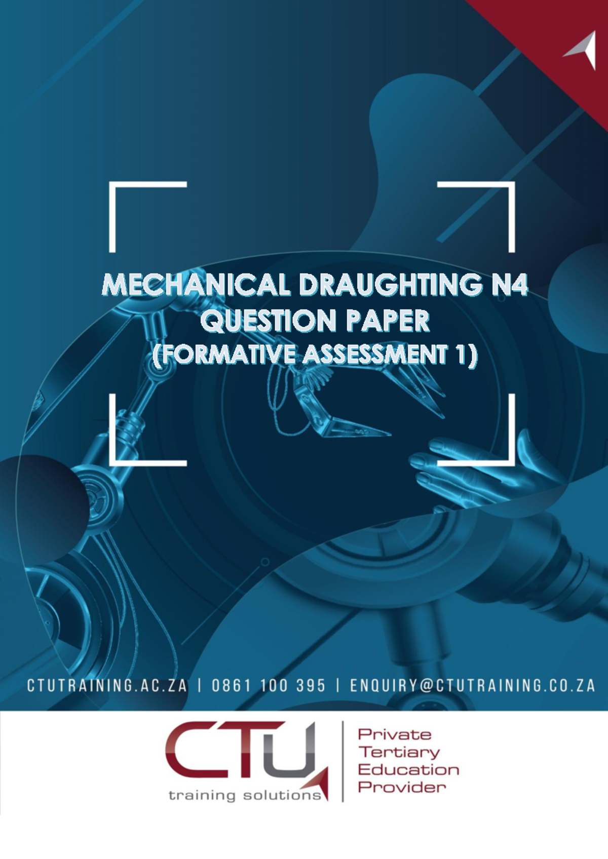 20250417 MED411 Mechanical Draughting N4 Formative Assessment 1 - Studocu