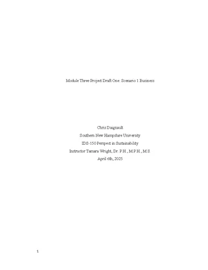 IDS 150 Project Draft 2: Sustainable Practices in McBurrow Mining - Studocu