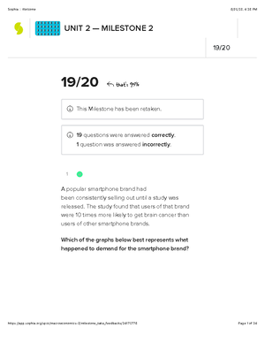 Sophia Microeconomics milestone final exam - Deprecated API usage: The ...