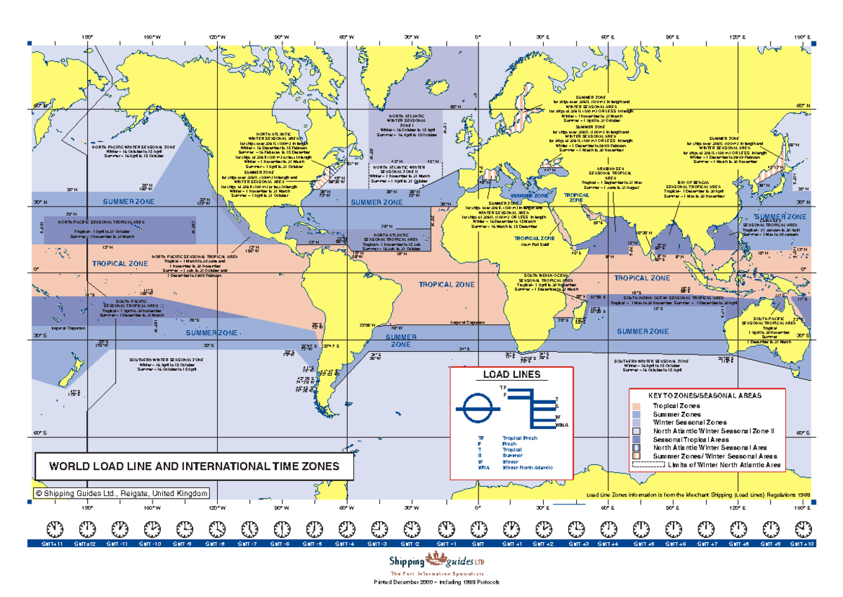 World Load Line and Seasonal Zones Map Overview - Studocu