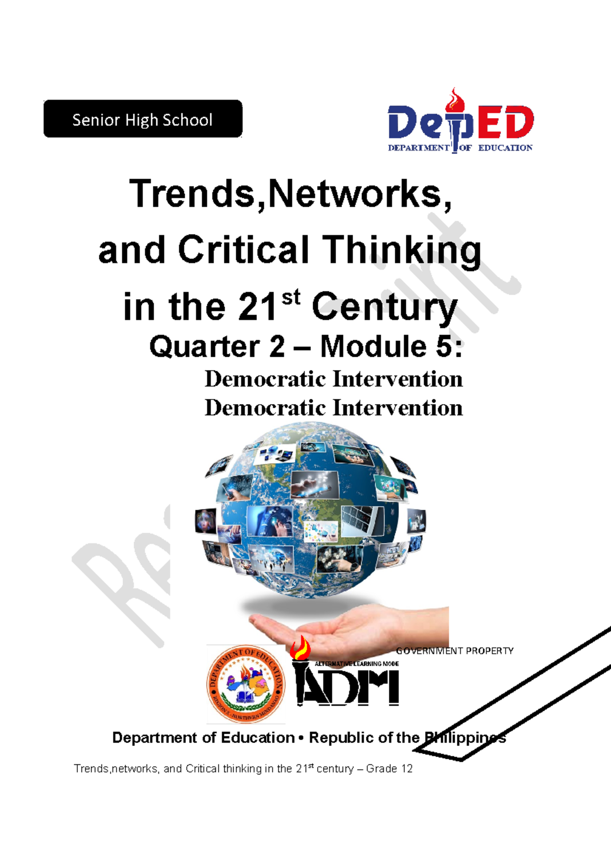 TNCT-5: Democratic Intervention and Critical Thinking in 21st Century ...