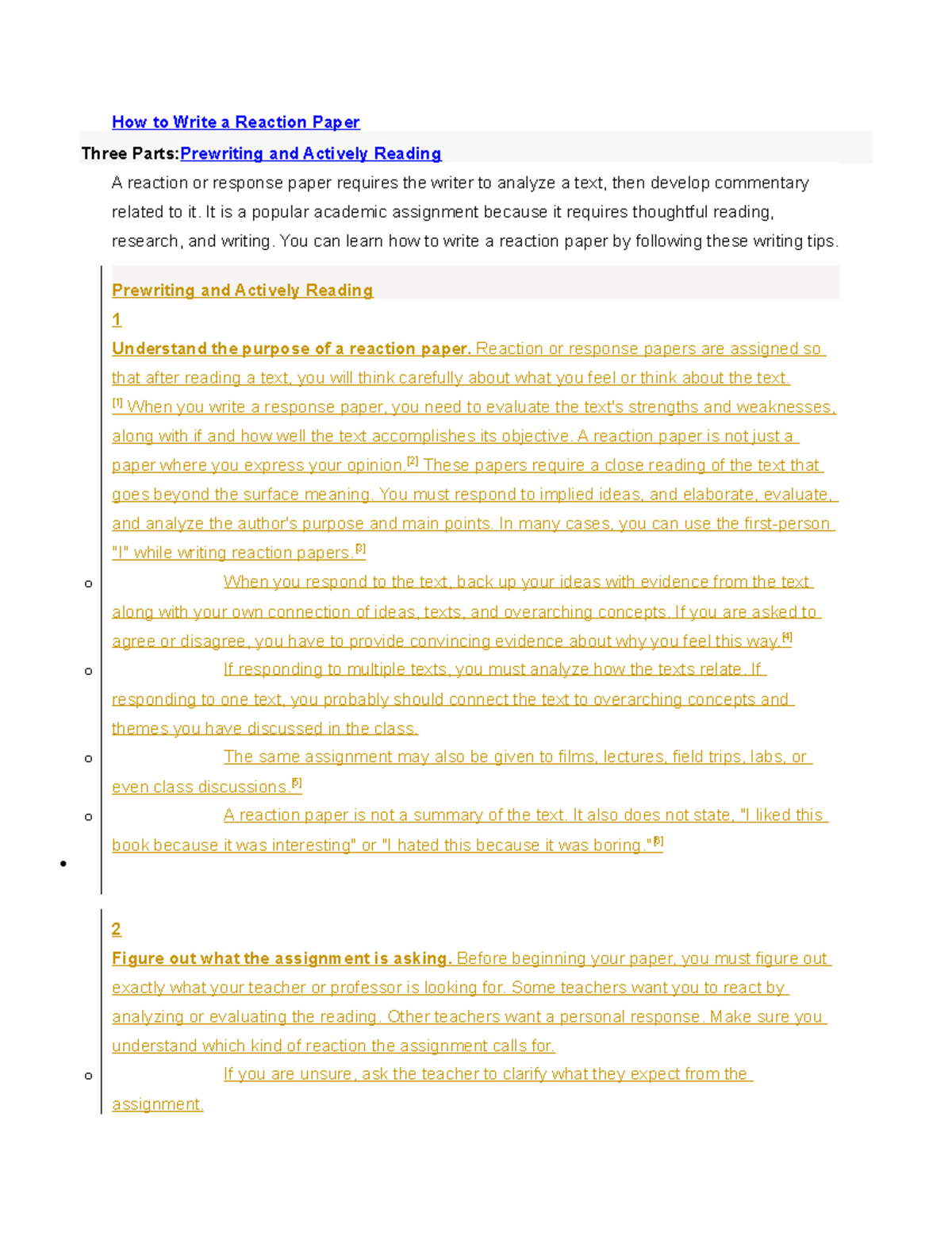 How to Write a Reaction Paper - It is a popular academic assignment ...