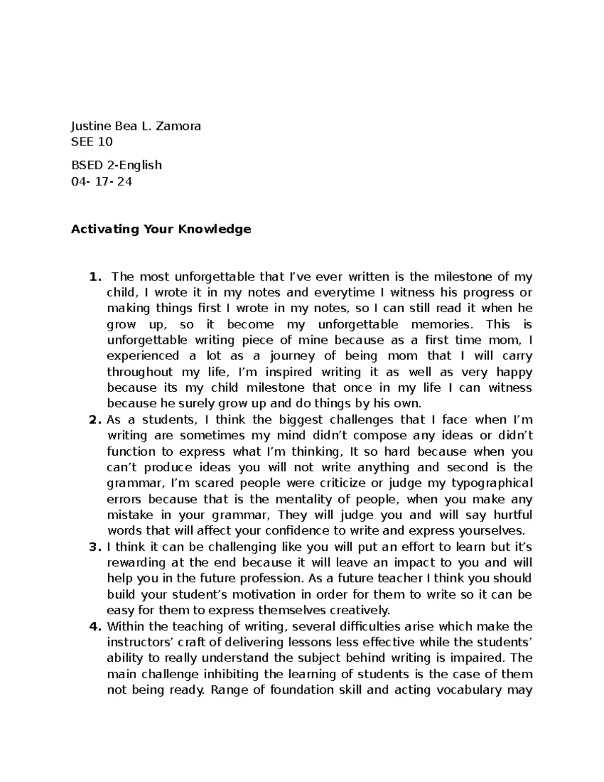 Task 1 - Using Open-Ended Tools for Language Learning (Grade 11) - Studocu