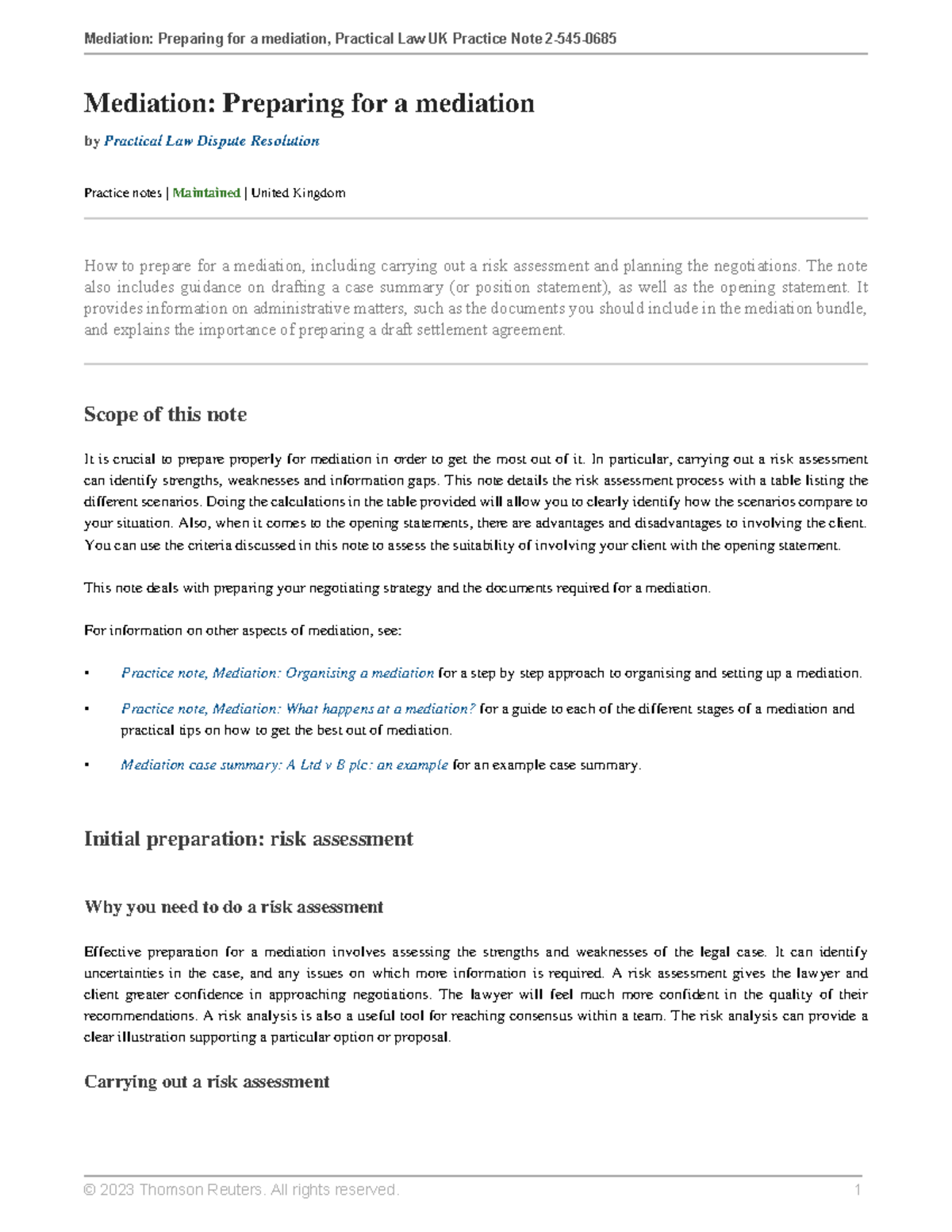 Mediation Preparation Guide: Essential Strategies for Success - Studocu