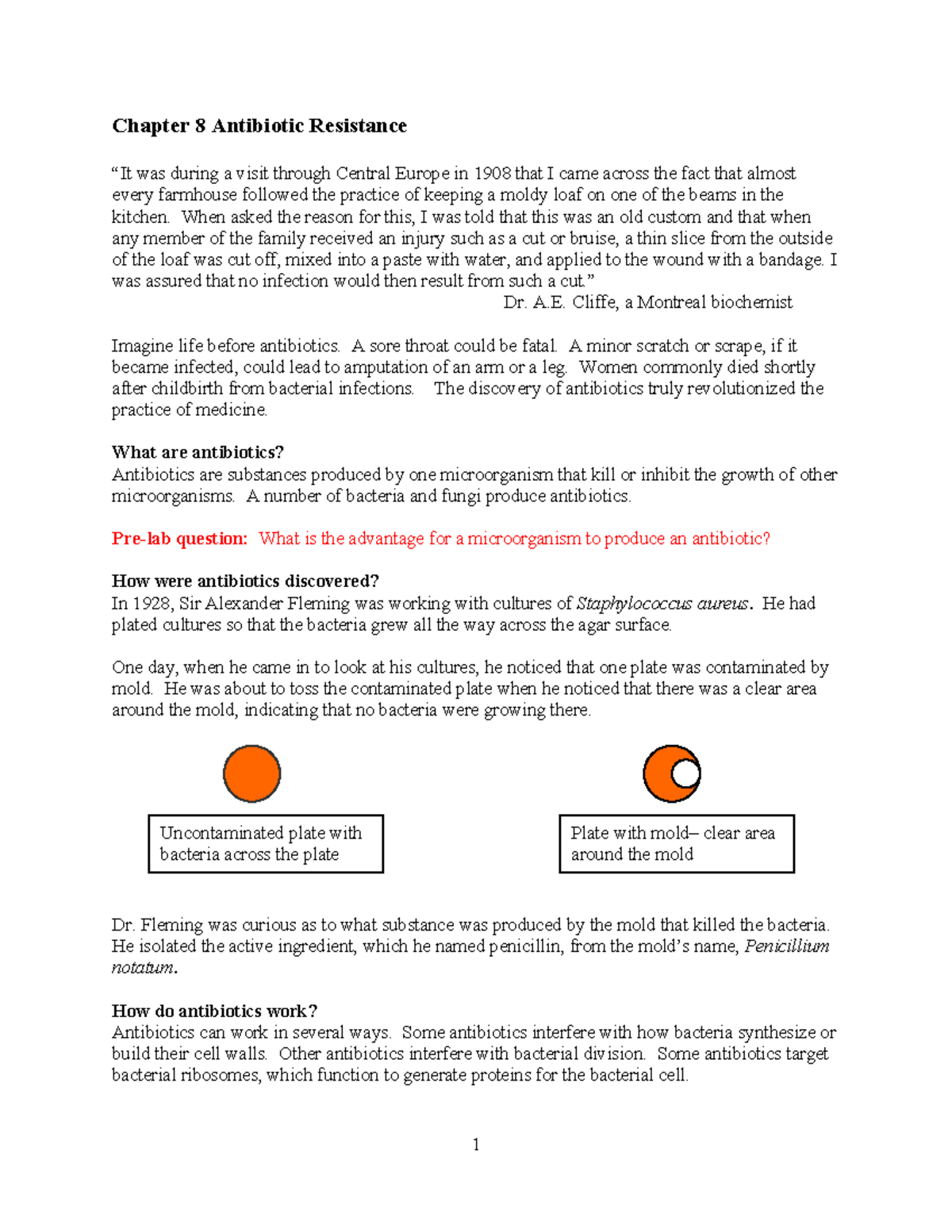 Chapter 8: Antibiotic Resistance Study Guide for Final Exam - Studocu